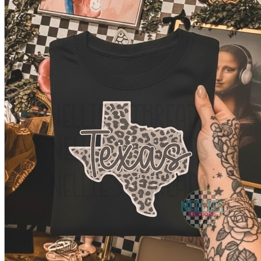 Leopard Texas Png, Texas State Design (digital) - Etsy