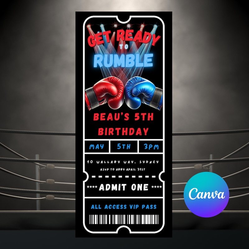 Boxing Party - Etsy