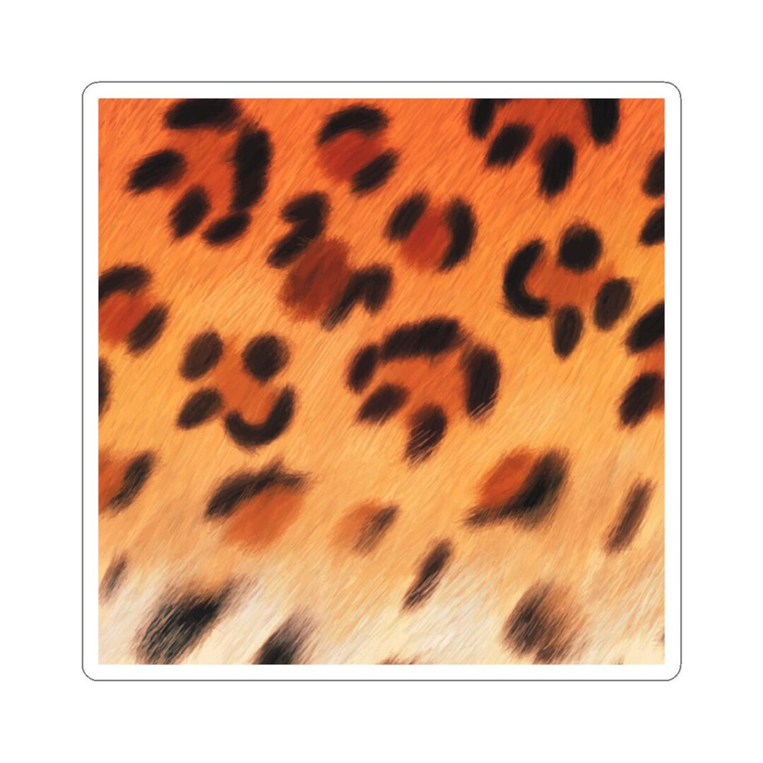Cheetah Print Sticker - Etsy