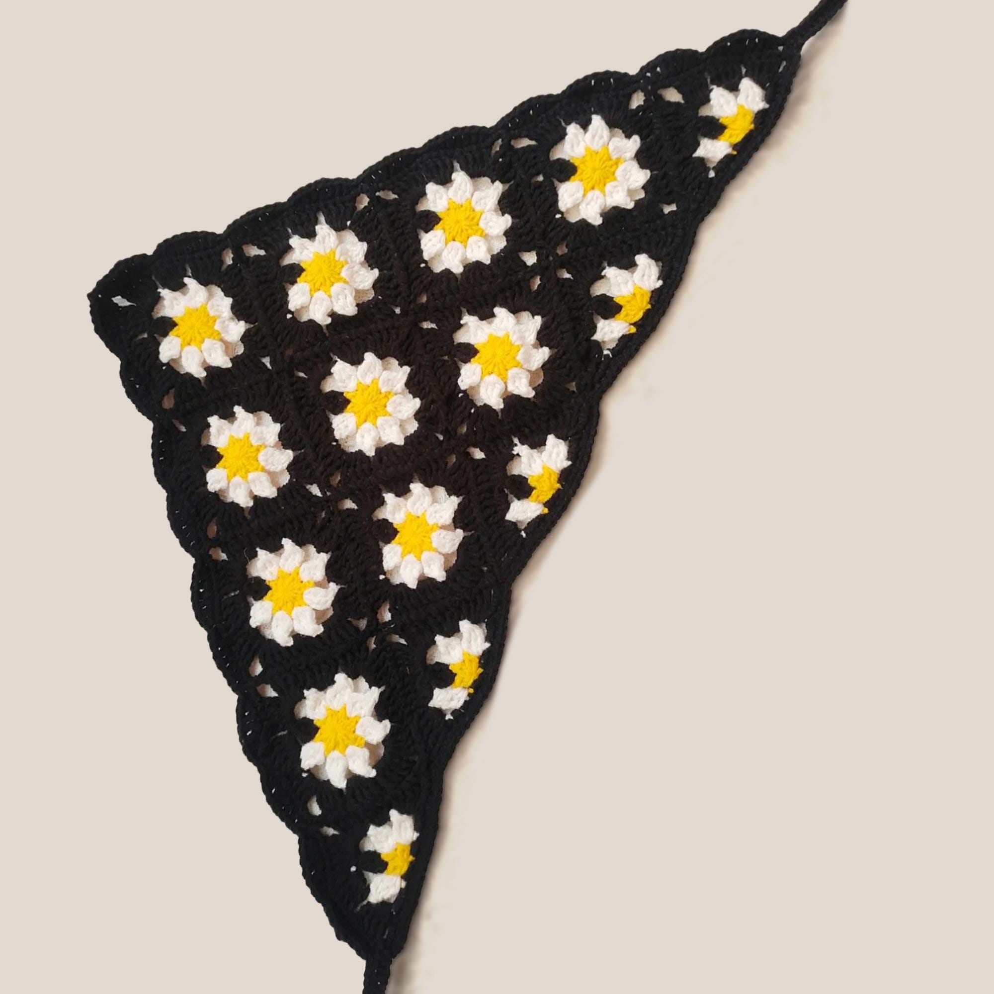 GD Daisy Bandana Crochet PDF Pattern | Peaceminusone Daisy - Etsy