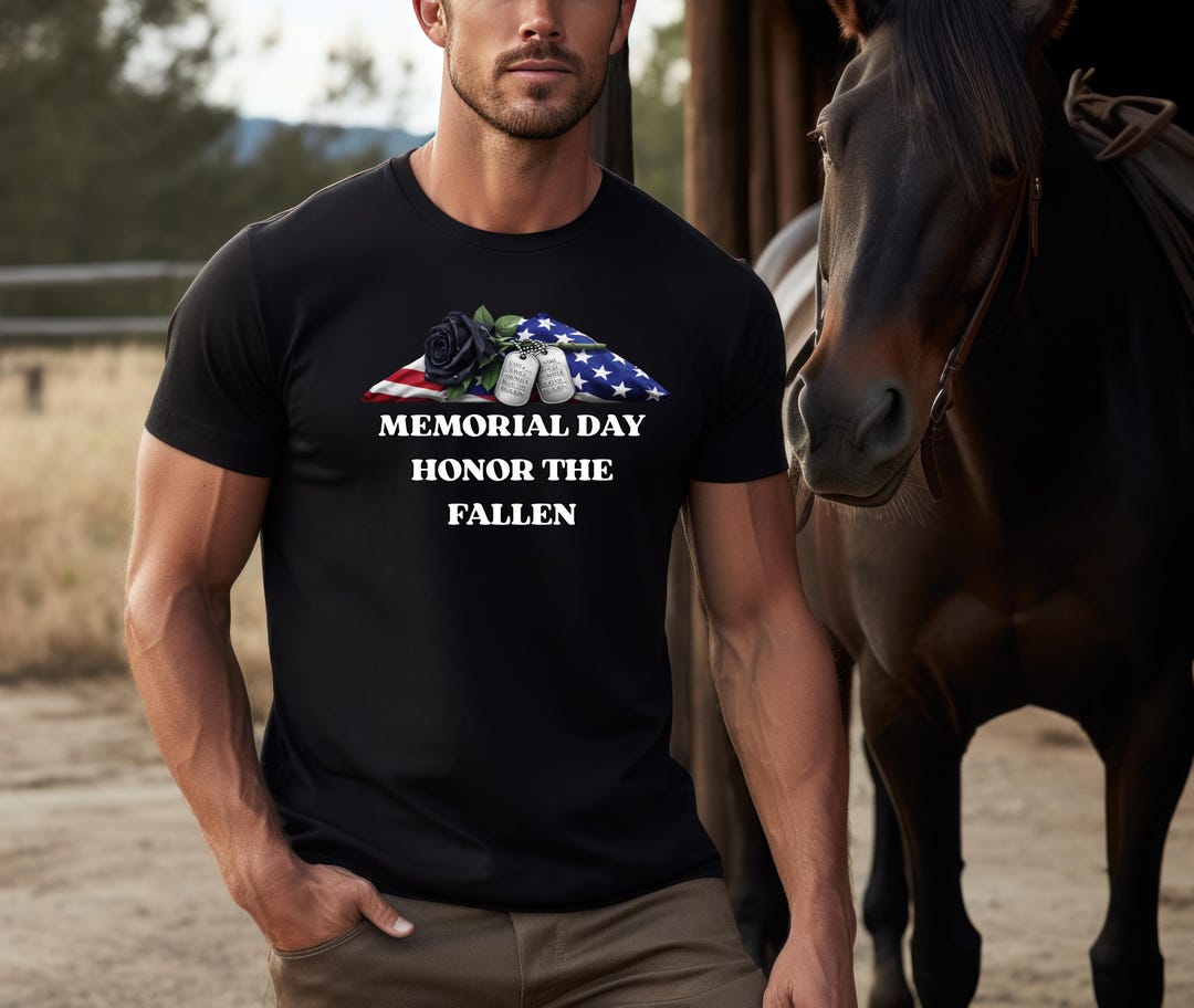 Memorial Day Honor the Fallen Shirt, Military Remembrance T-shirt ...