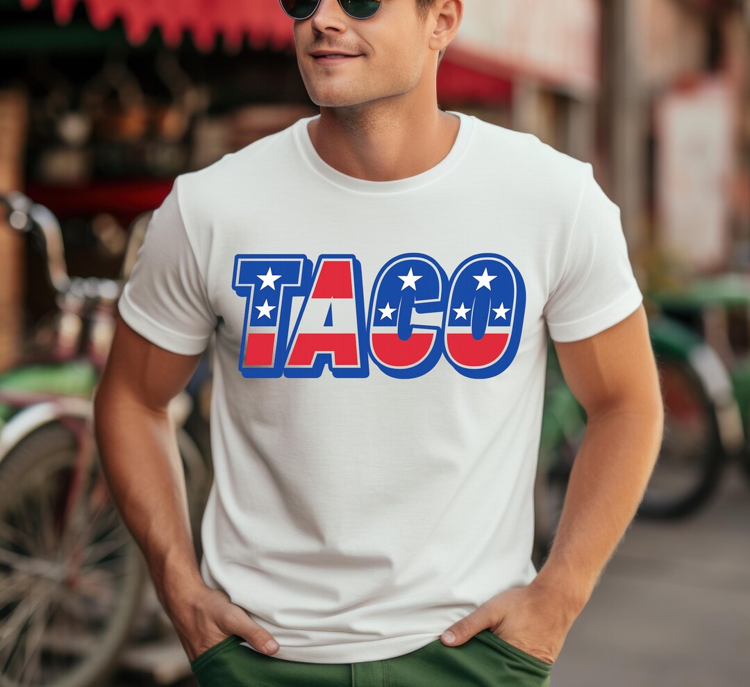 TACO Anti Trump Political Cotton T-shirt – Satirical Protest Graphic ...