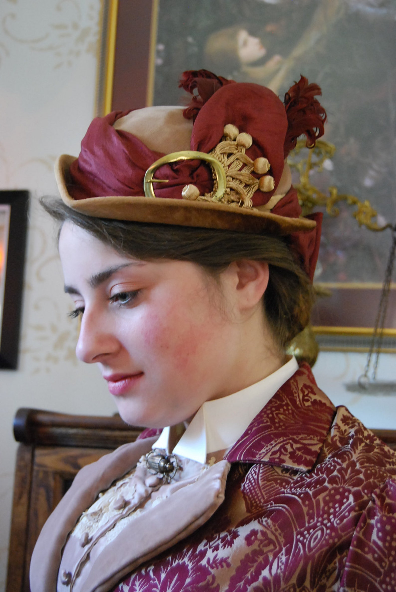Victorian Gown, Steampunk Walking Dress, Stunning 1880's Couture ...