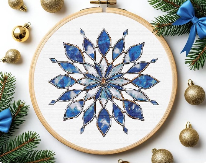 Winter Snowflake IV - Christmas Snow - Cross Stitch Pattern - Etsy Canada