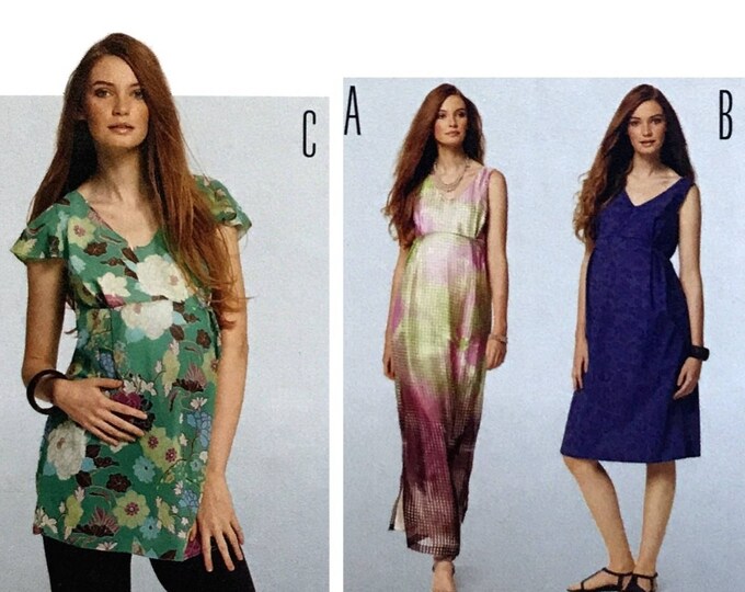 Burda 7527 Sewing Pattern Maternity Top Pattern Maternity Dress Pattern ...