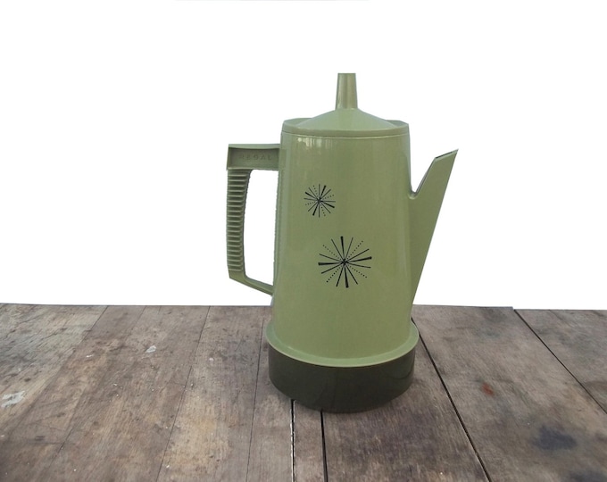 Vintage Percolator Regal Poly Perk Automatic Green 4 to 8 Cups Retro ...