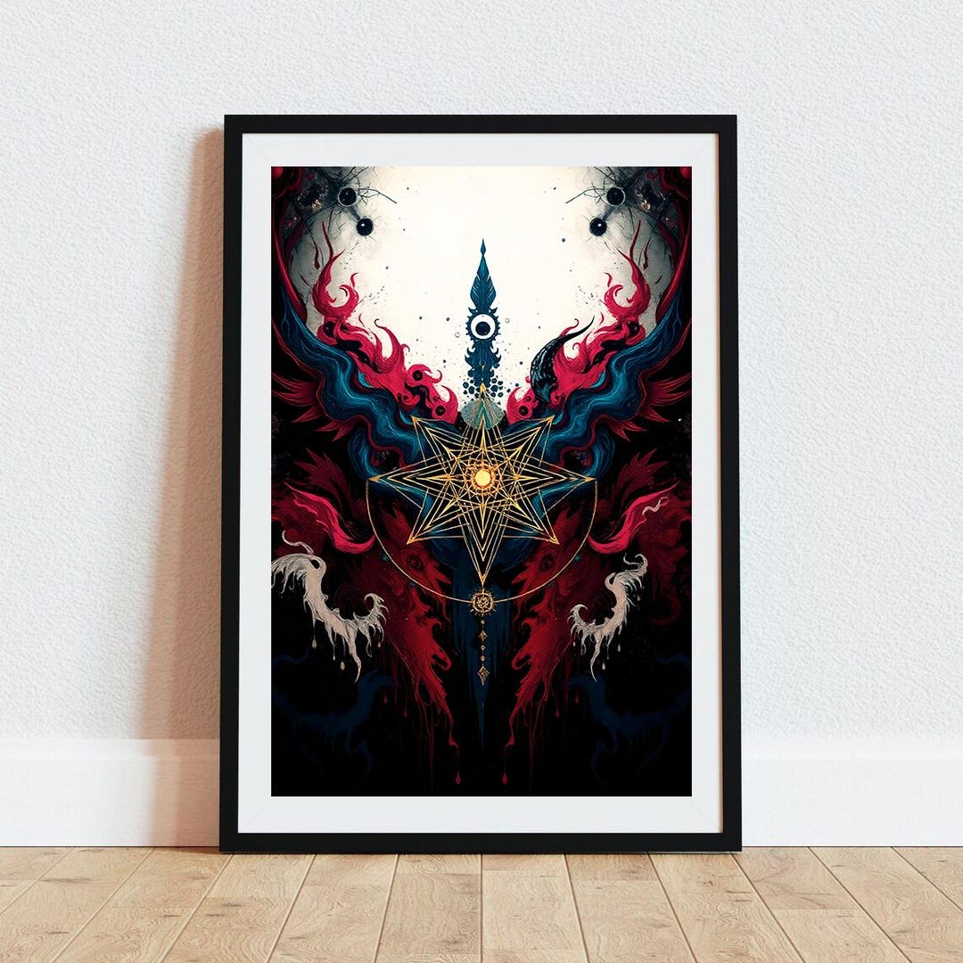 Magic Emblem #03 Esoteric Occult Sigil Art | Dark Mystic Alchemy ...