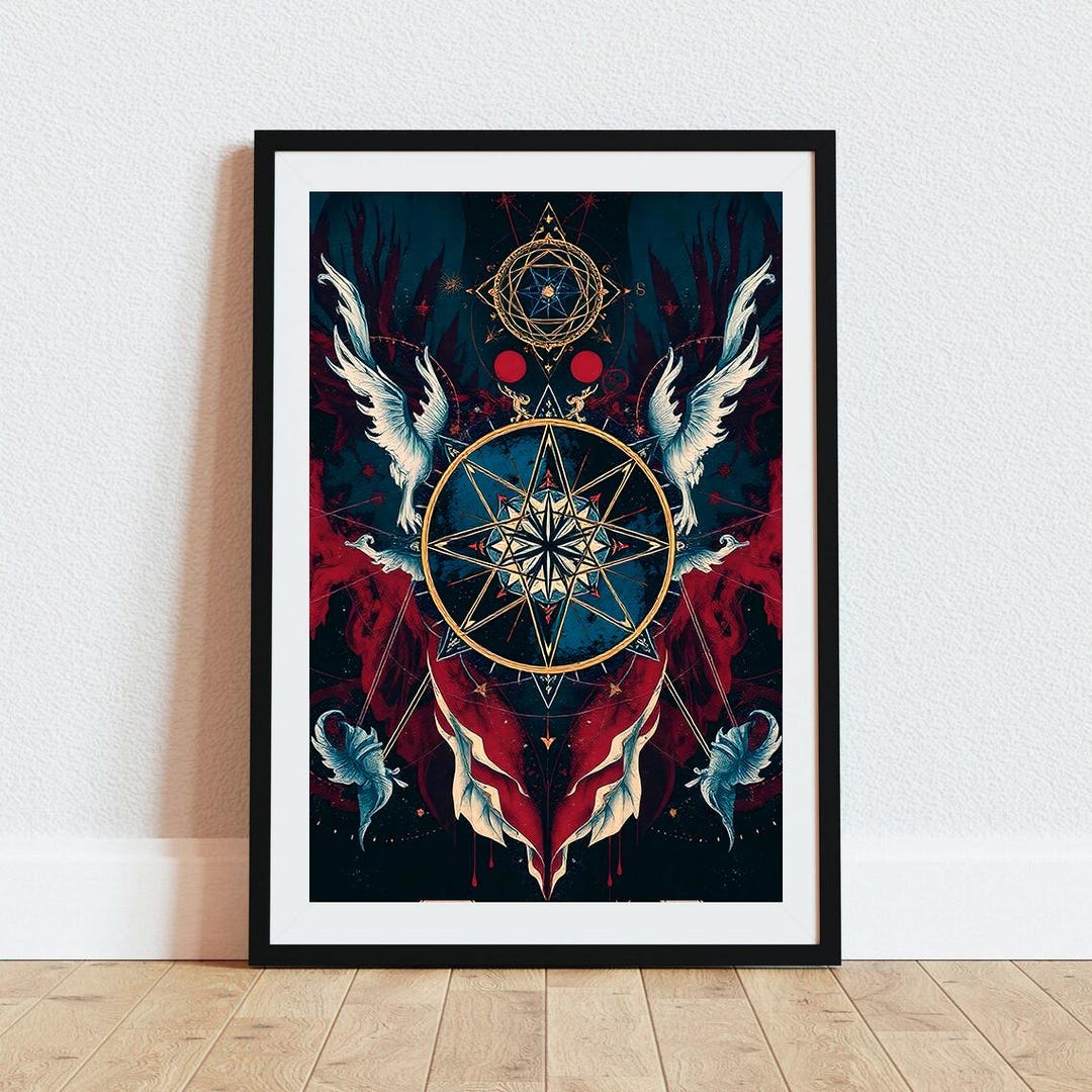 Magic Emblem #01 Esoteric Occult Sigil Art | Dark Mystic Alchemy ...