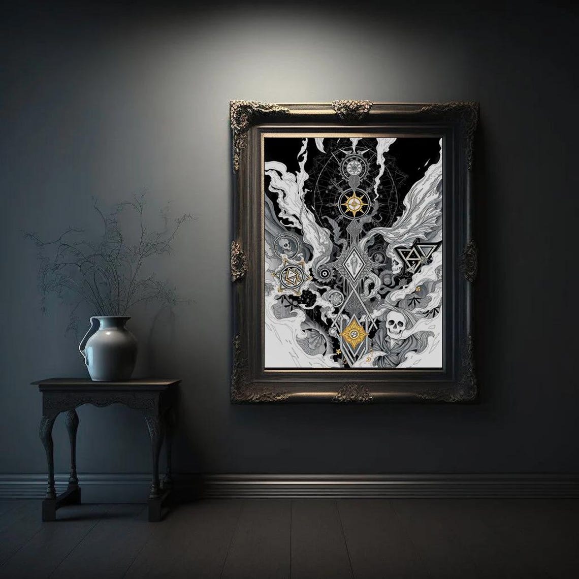 Cosmic Ritual - Occult Alchemy Poster, Mystical Dark Academia Print ...