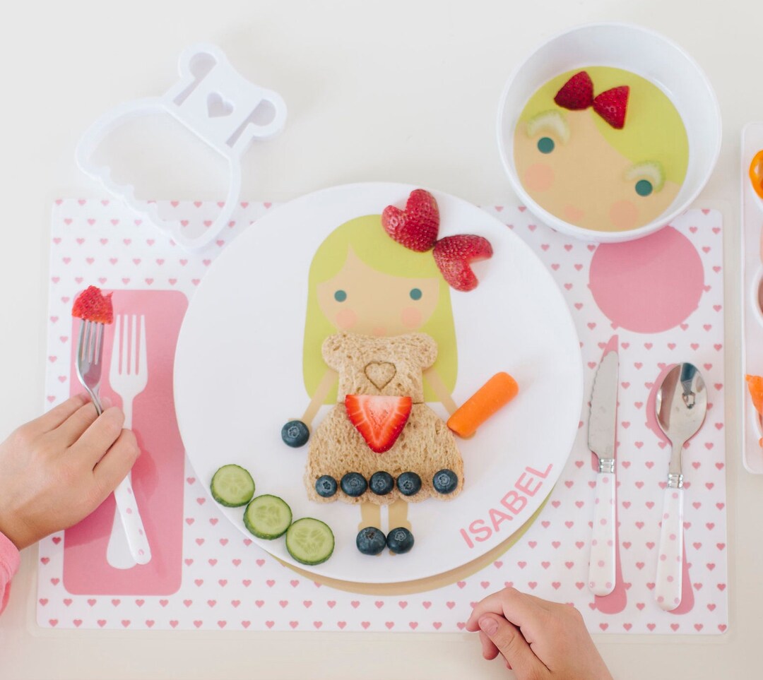 Personalized Girl Plate: Melamine Dress-up Plate - Birthday Gift - Etsy