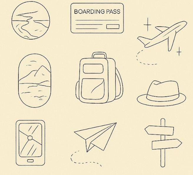 85+ Travel Tattoos | Fineline Wanderlust Flash Sheet | Minimalist ...