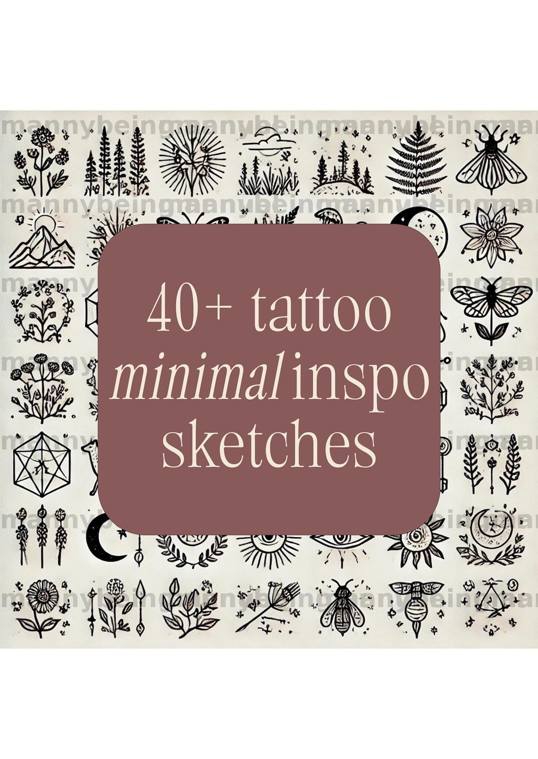 40+ Minimalist Tattoo Flash | Line Art Tattoo Sketches | Digital ...