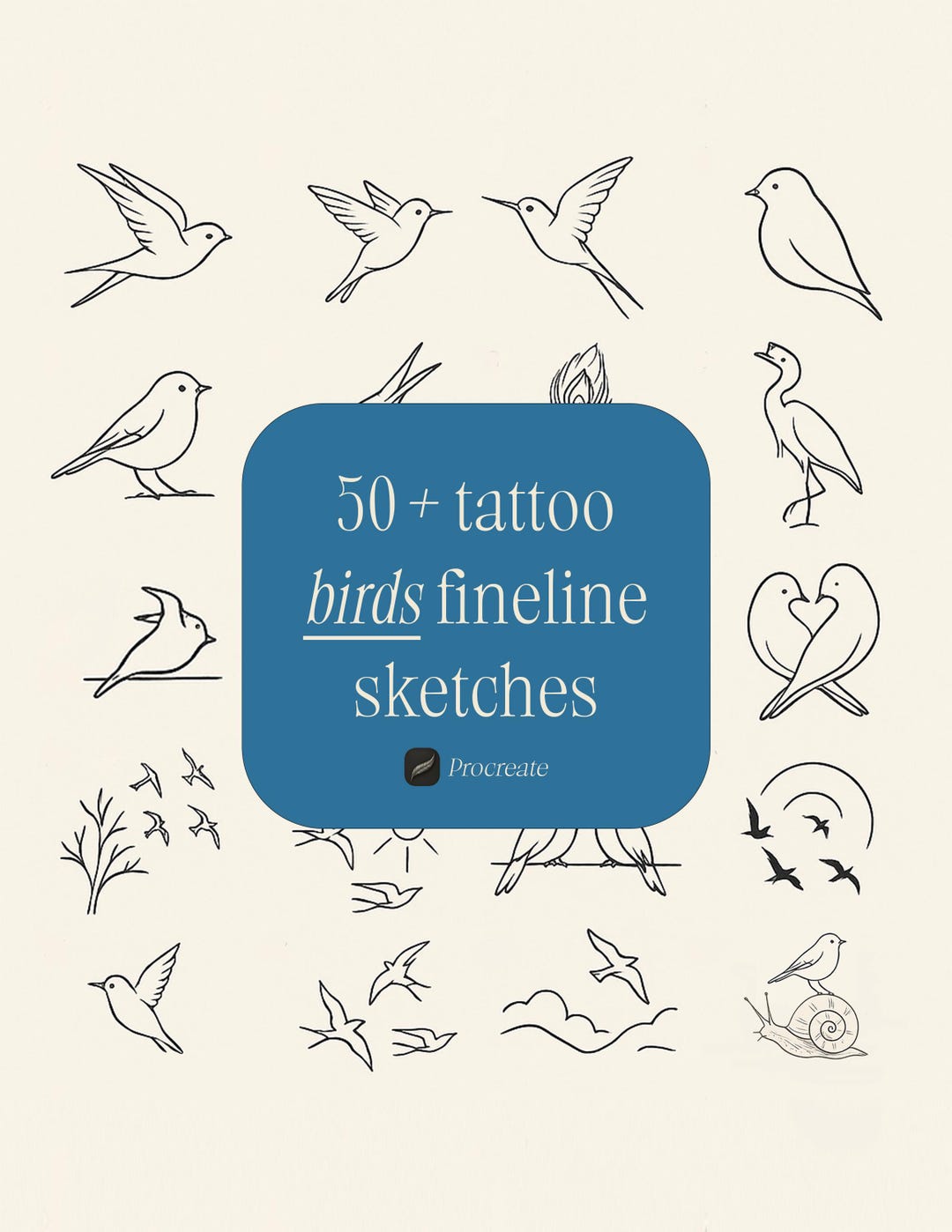 50+ Fine Line Bird Tattoos | Minimalist Flash Sheet | Flying Birds ...