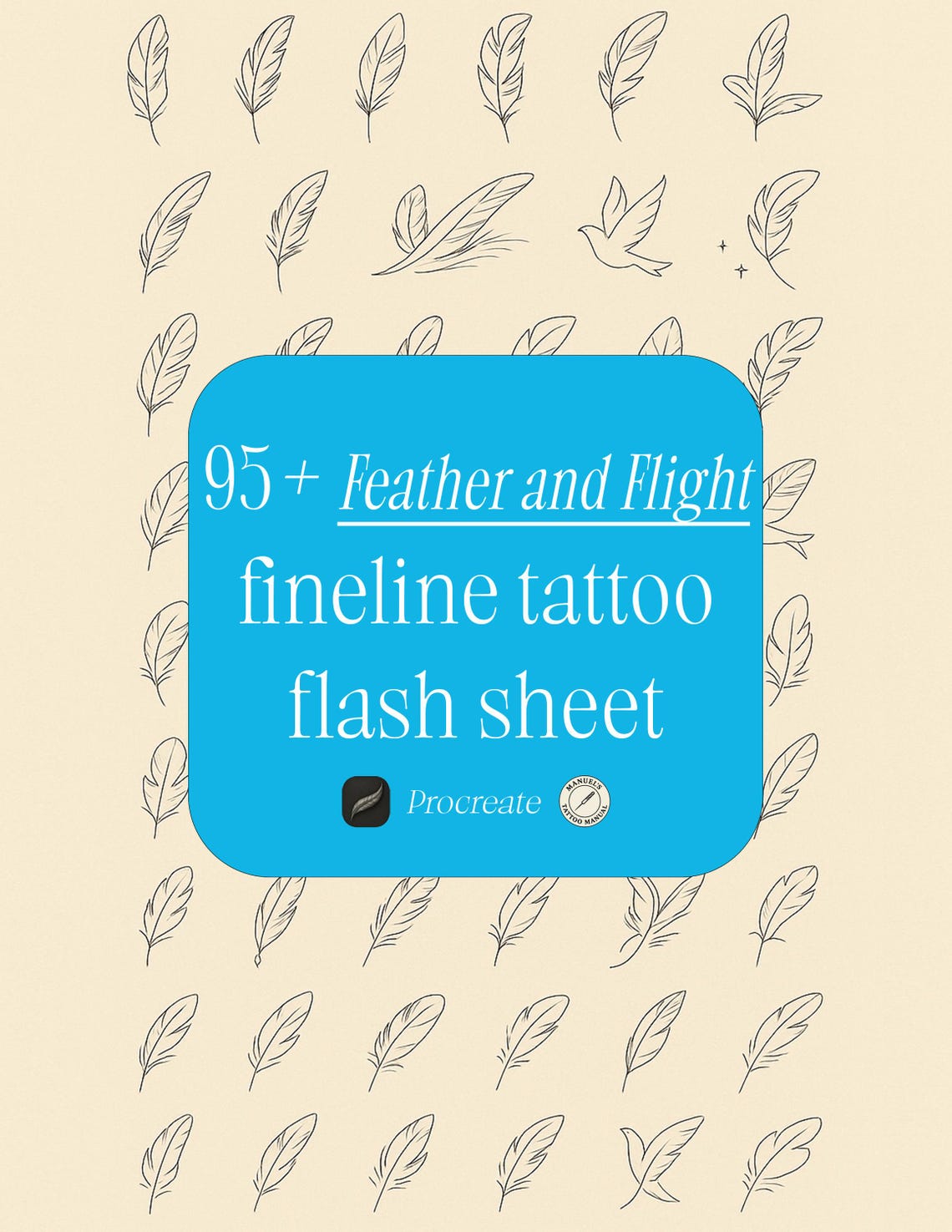 95+ Feather Tattoos | Fineline Flight & Feather Flash Sheet ...