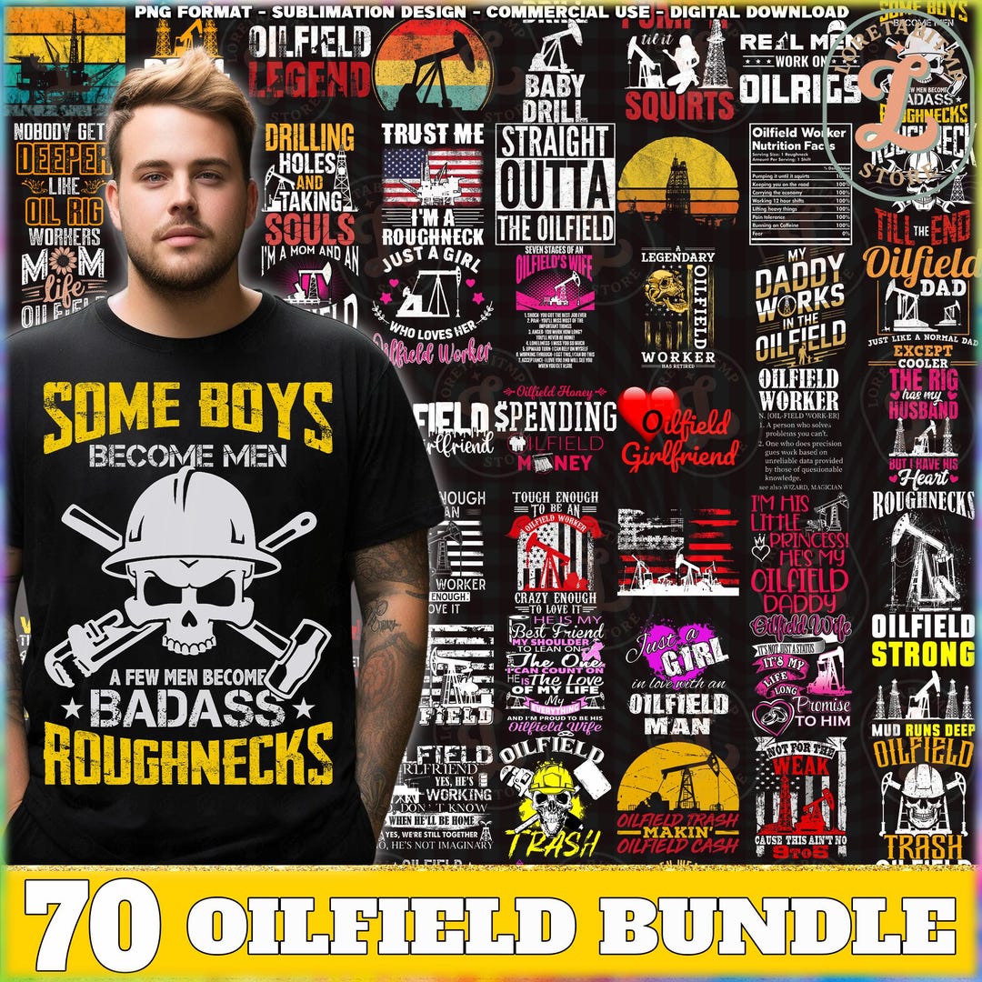 Oilfield PNG Bundle, Oilfield Shirt Designs, Roughneck Life Clipart ...