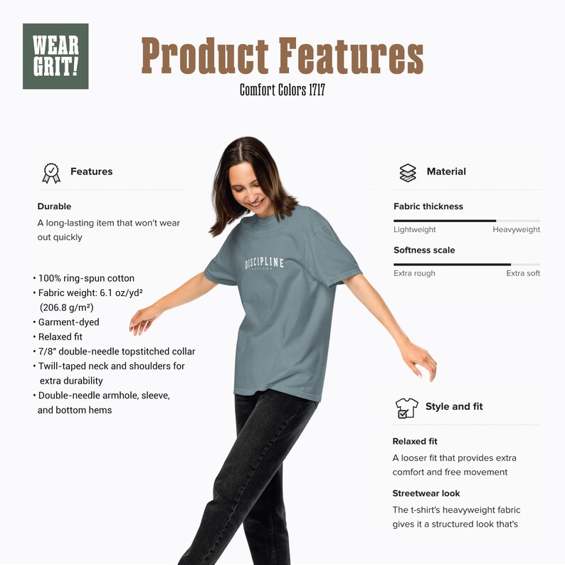 Discipline Matters - Unisex Soft Thick Shirt | Breathable Affirmation ...