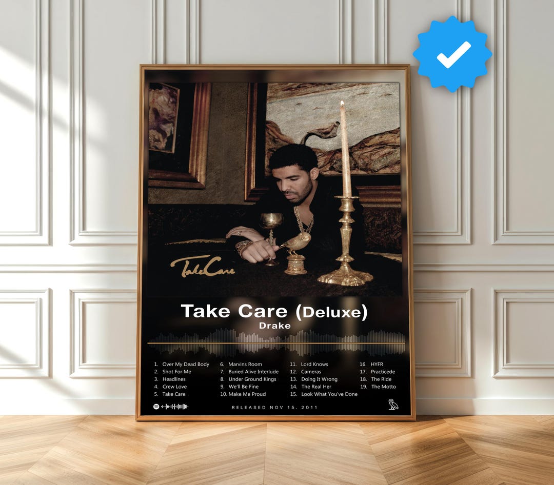 Drake Poster | Take Care Poster | Album Cover Poster | Album Cover ...