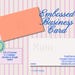Editable & Printable Embossed Business Card Canva Template | Double ...