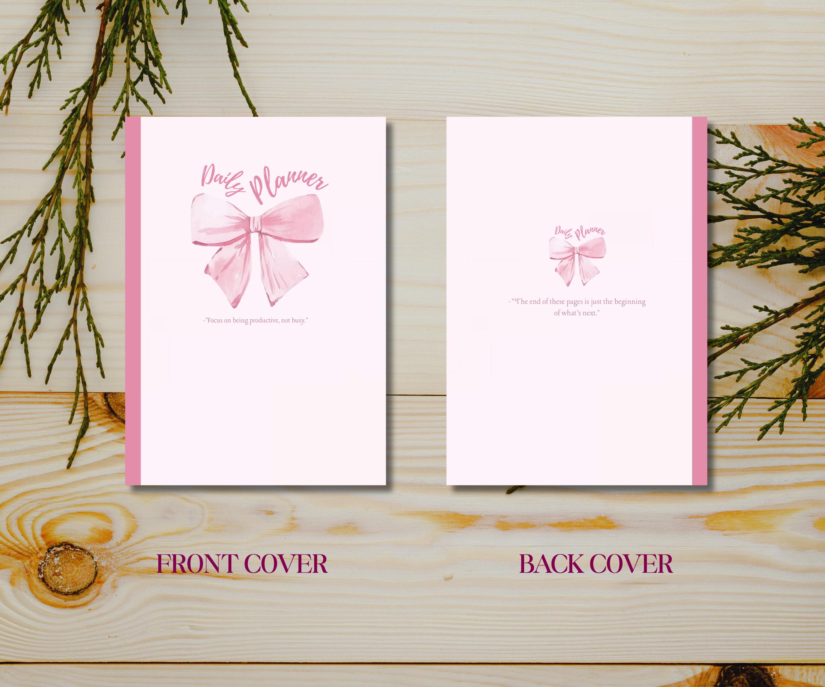 Pink Girly Planner Printable, Kawaii Daily Planner Printable, Digital ...