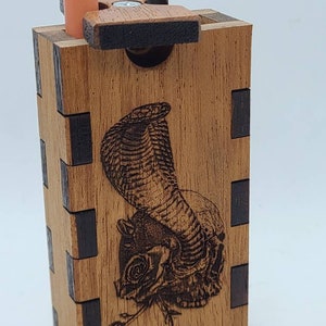 Cobra and Skull,dugout One Hitter Box,stash Box,pot Box - Etsy