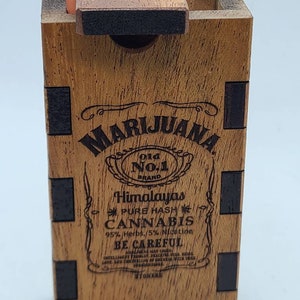 Marijuana Jack Daniels Style,dugout One Hitter Box,stash Box,pot Box - Etsy