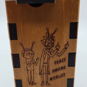 Rick & Morty,dugout One Hitter Box,stash Box,pot Box.peace Among Worlds ...