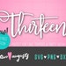 Thirteen Hand-lettered Style SVG, DXF, PNG, Files, Cricut, Silhouette ...