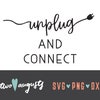 Unplug, Family, SVG, DXF, & PNG, Woodland, Files, Design, Cricut ...