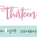 Thirteen Hand-lettered Style SVG, DXF, PNG, Files, Cricut, Silhouette ...
