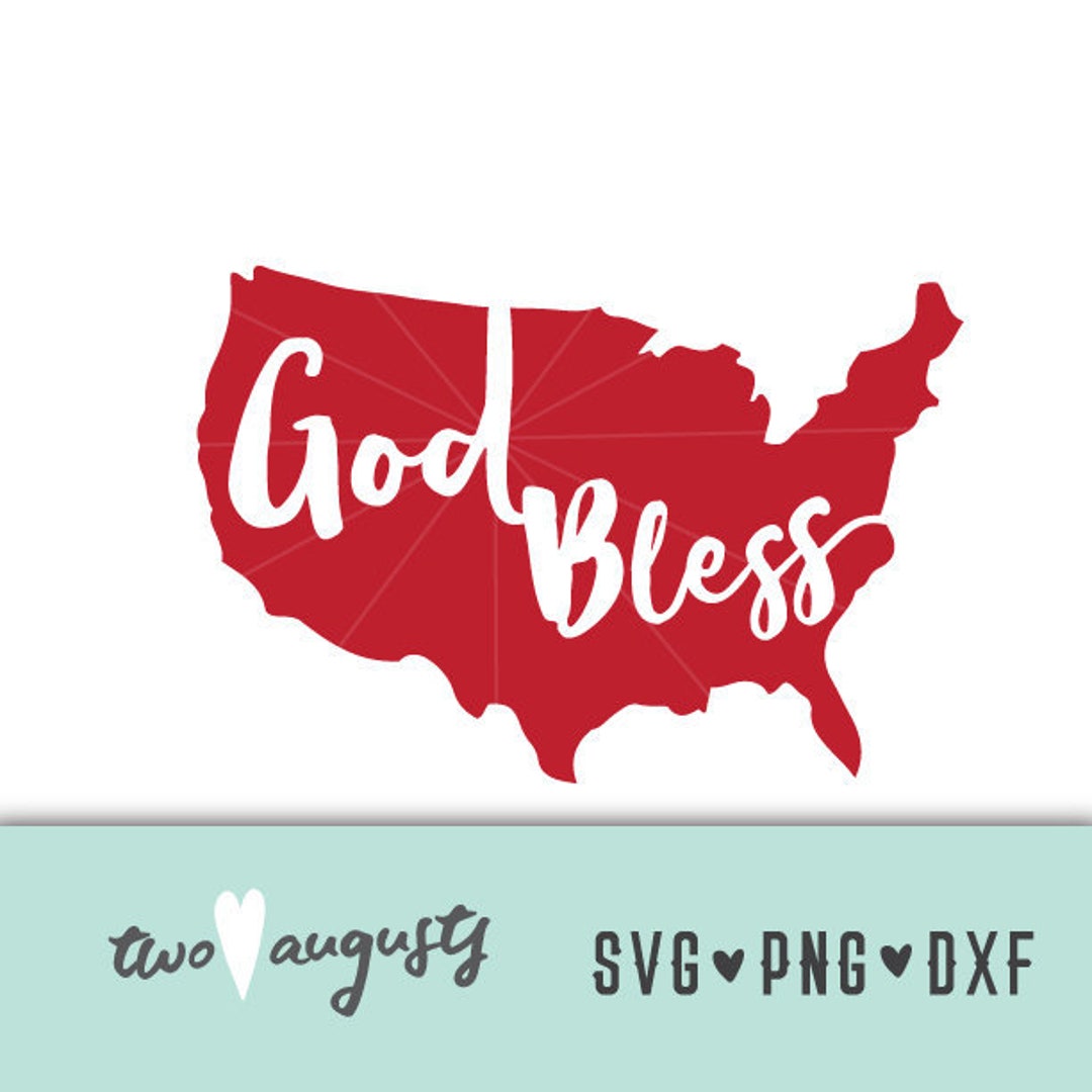 God Bless SVG, DXF, & PNG, Files, Design, Cricut, Silhouette, Trendy ...