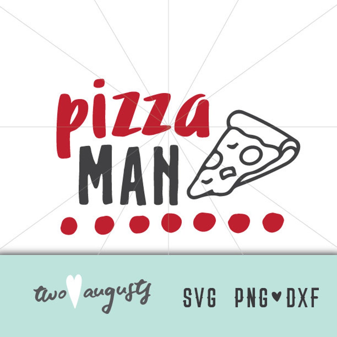 Pizza Man SVG, DXF, & PNG, Pizza, Files, Design, Cricut, Silhouette ...
