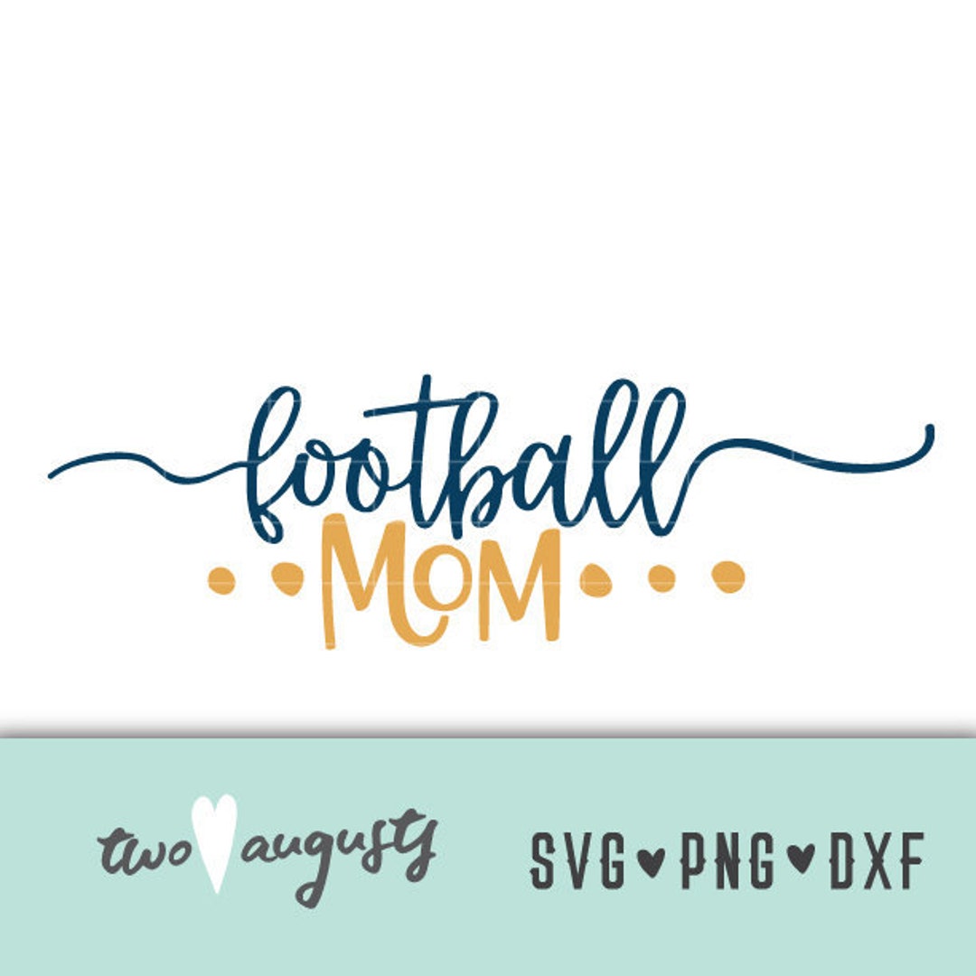 Football Mom Cursive SVG DXF & PNG Baseball Files Design - Etsy