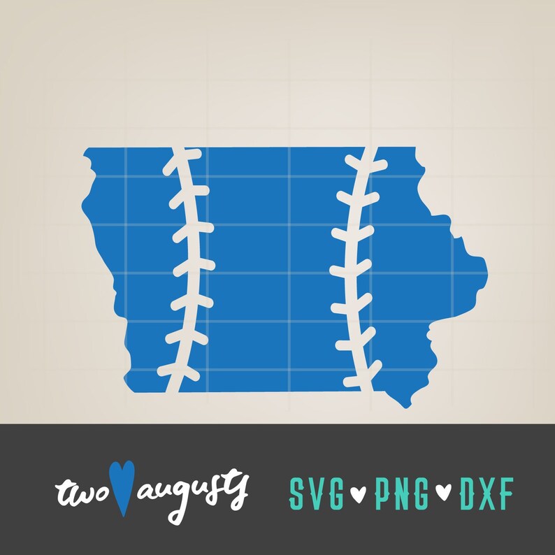 Iowa Baseball Softball SVG DXF PNG Stitches Ball Mom - Etsy