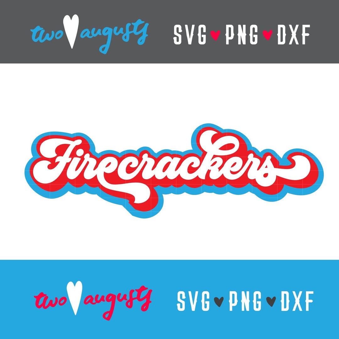 Firecrackers, Retro, America, SVG, DXF, PNG, United States, Cricut ...