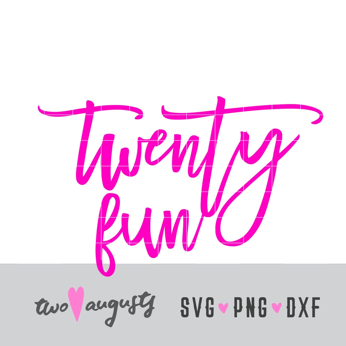 Twenty Fun Bouncy SVG DXF PNG File Design Cricut | Etsy