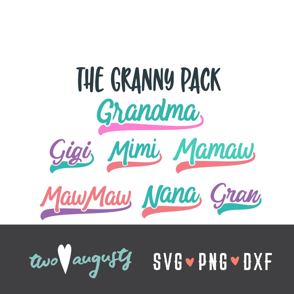Granny Pack Baseball SVG, DXF, PNG, Cricut, Silhouette, Ball, Love ...