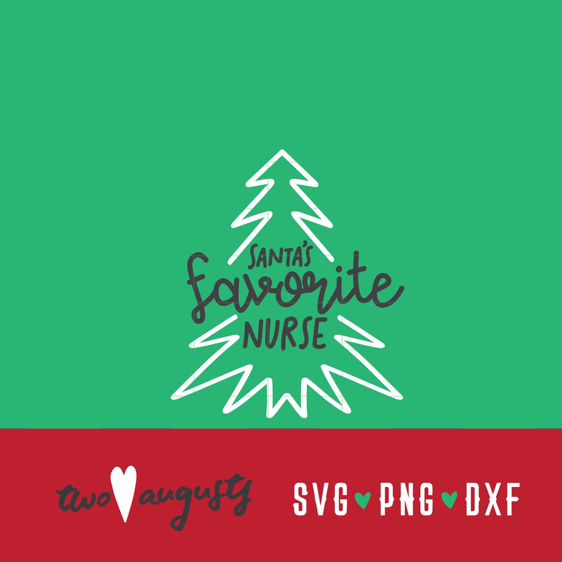 Santa's Favorite Nurse SVG DXF PNG File Cricut | Etsy