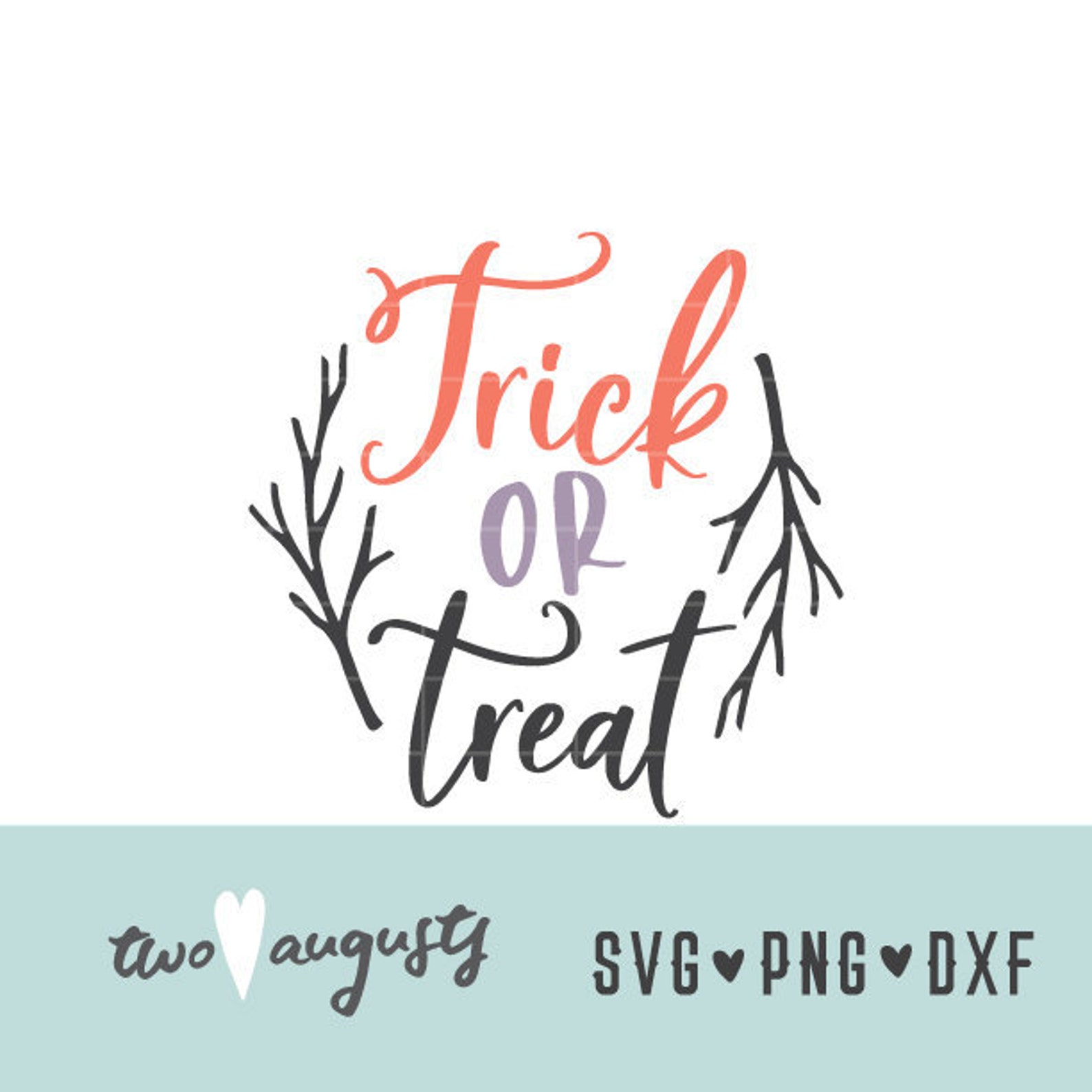 Trick or Treat, Cursive, Halloween, SVG, DXF, & PNG, Files, Design ...