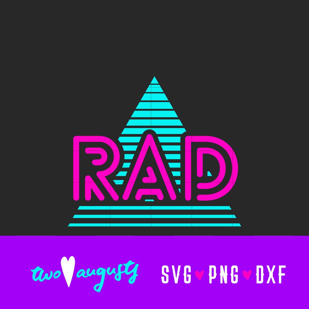 Rad, Triangle, Neon, SVG, DXF, PNG, File, Design, Cricut, Silhouette ...
