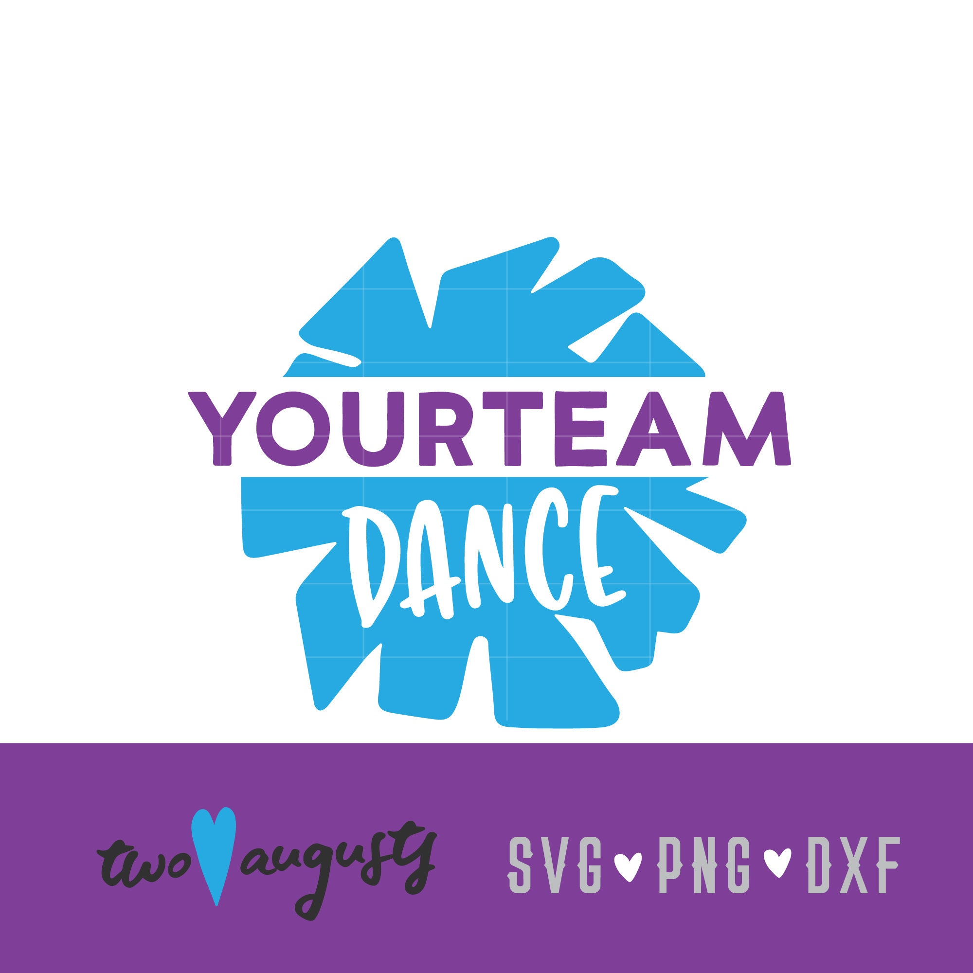 Your Team Dance Customize SVG, DXF, PNG, Fan, Files, Design, Cricut ...