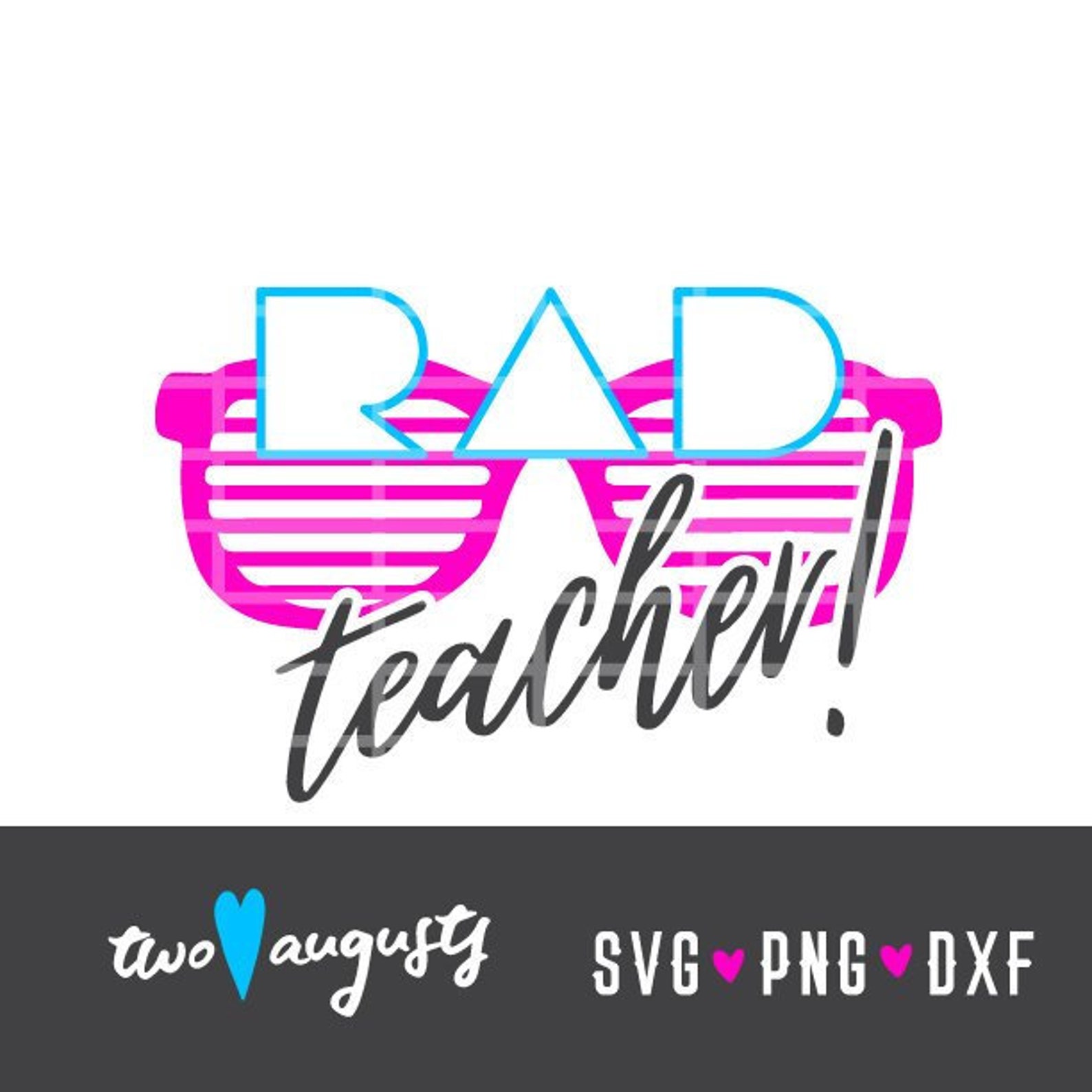 Rad Teacher SVG DXF & PNG Files Cricut Silhouette - Etsy