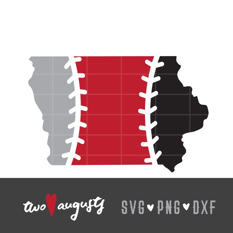 Iowa Baseball Softball SVG DXF PNG Stitches Ball Mom - Etsy