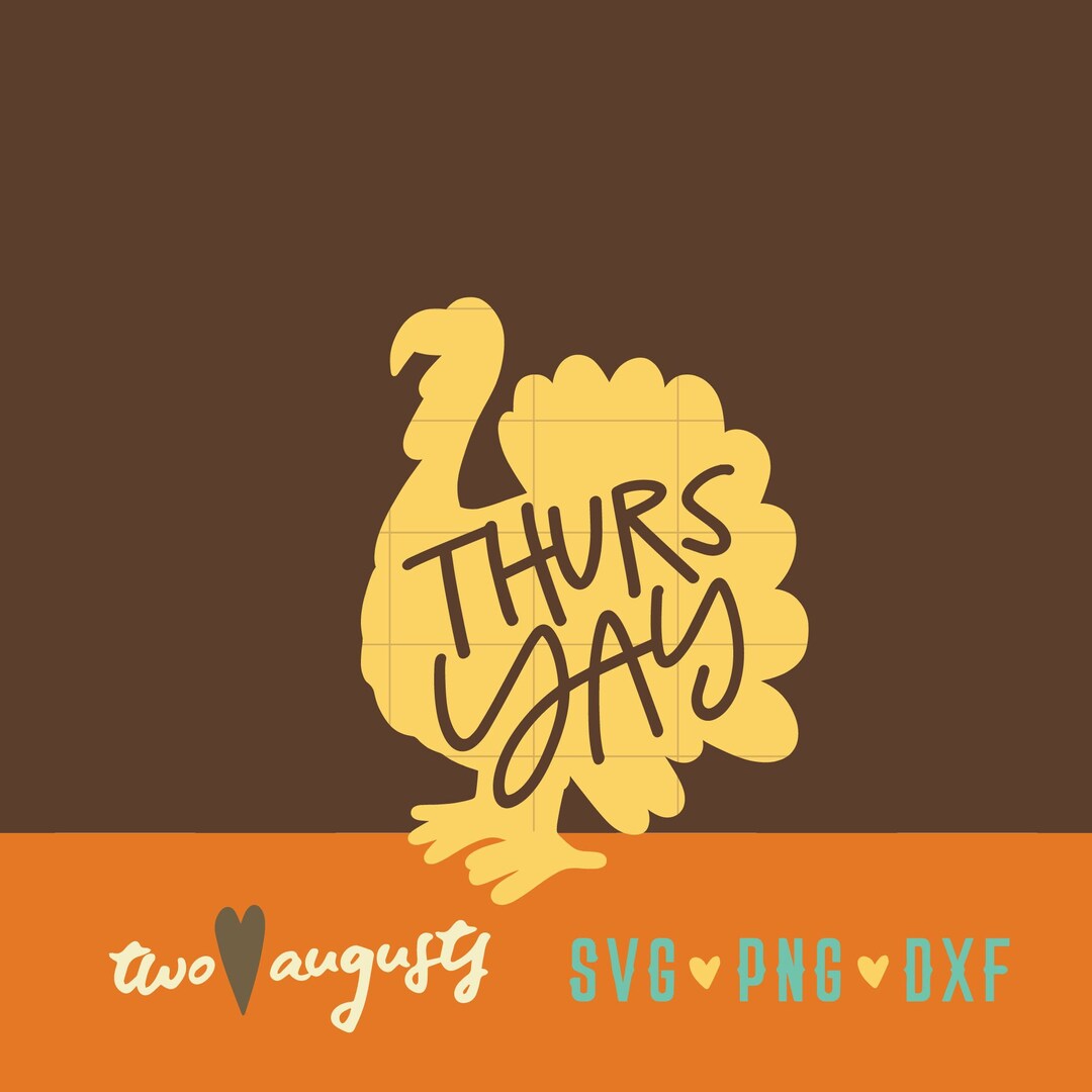 Thursyay Thursday SVG DXF PNG Thankful File Design - Etsy