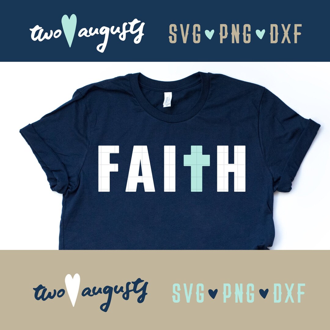 Fe, Cruz, SVG, DXF, PNG, Cristiano, Archivo, Cricut, Silueta, Pascua ...