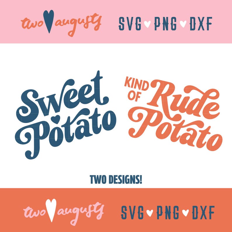 Sweet Potato, Kind of Rude Potato, Couple, Sibling, SVG, DXF, PNG, File ...