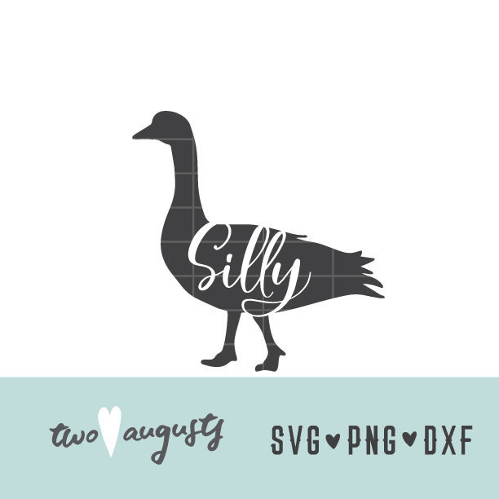 Silly Goose Bird SVG DXF PNG Farm Animal File Design - Etsy