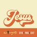 Jesus Retro, SVG, DXF, PNG, Christian, File, Design, Cricut, Silhouette ...