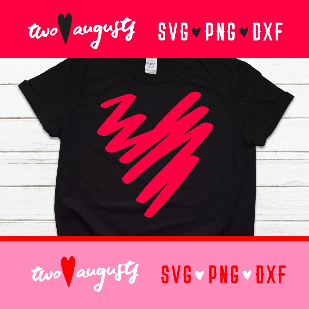 Sketch Heart, Sketchy, Love, Valentine, SVG, DXF, PNG, Heart, File ...