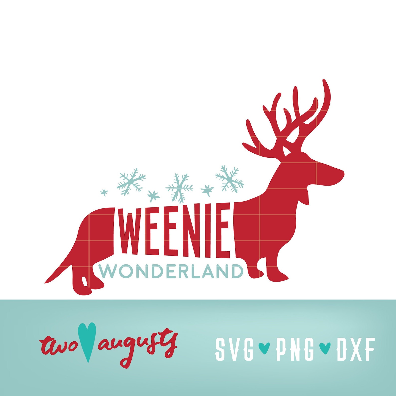 Weenie Wonderland SVG DXF & PNG Weiner Dog Files Design - Etsy