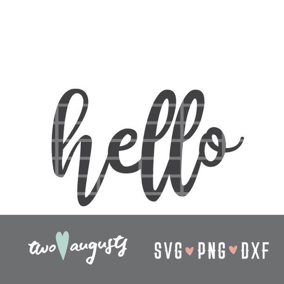 Hello Cursive Thanksgiving SVG DXF & PNG Files Design | Etsy